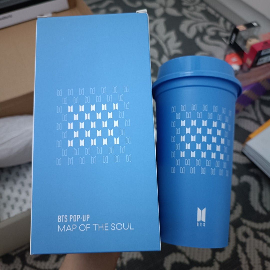 OFFICIAL BTS POP-UP MOTS REUSABLE TUMBLER, Hobbies & Toys, Collectibles ...