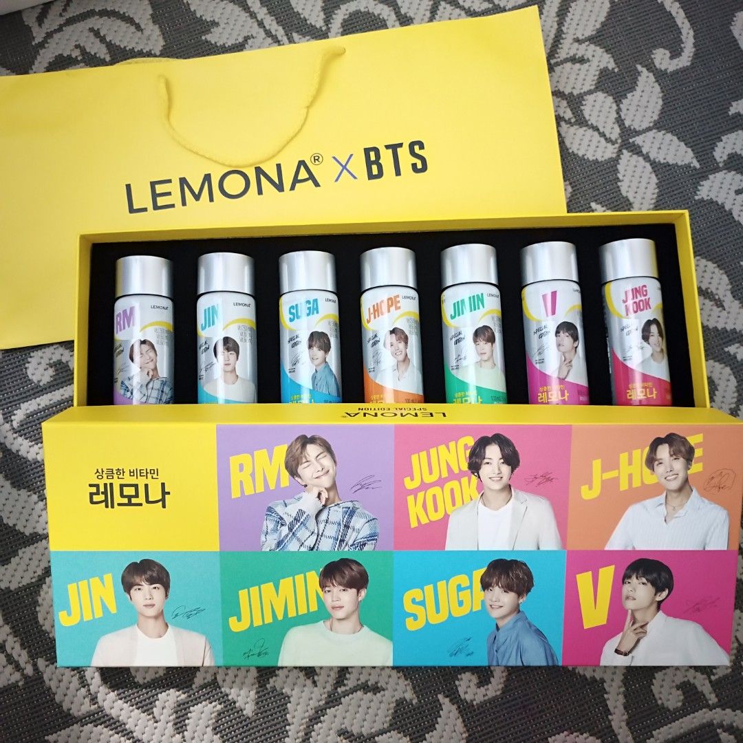 OFFICIAL LEMONA X BTS (FULL SET EMPTY BOTTLES), Hobbies & Toys ...