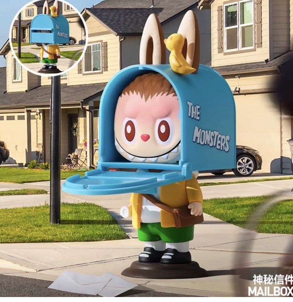 Popmart labubu mailbox blind box, Hobbies & Toys, Toys & Games on Carousell