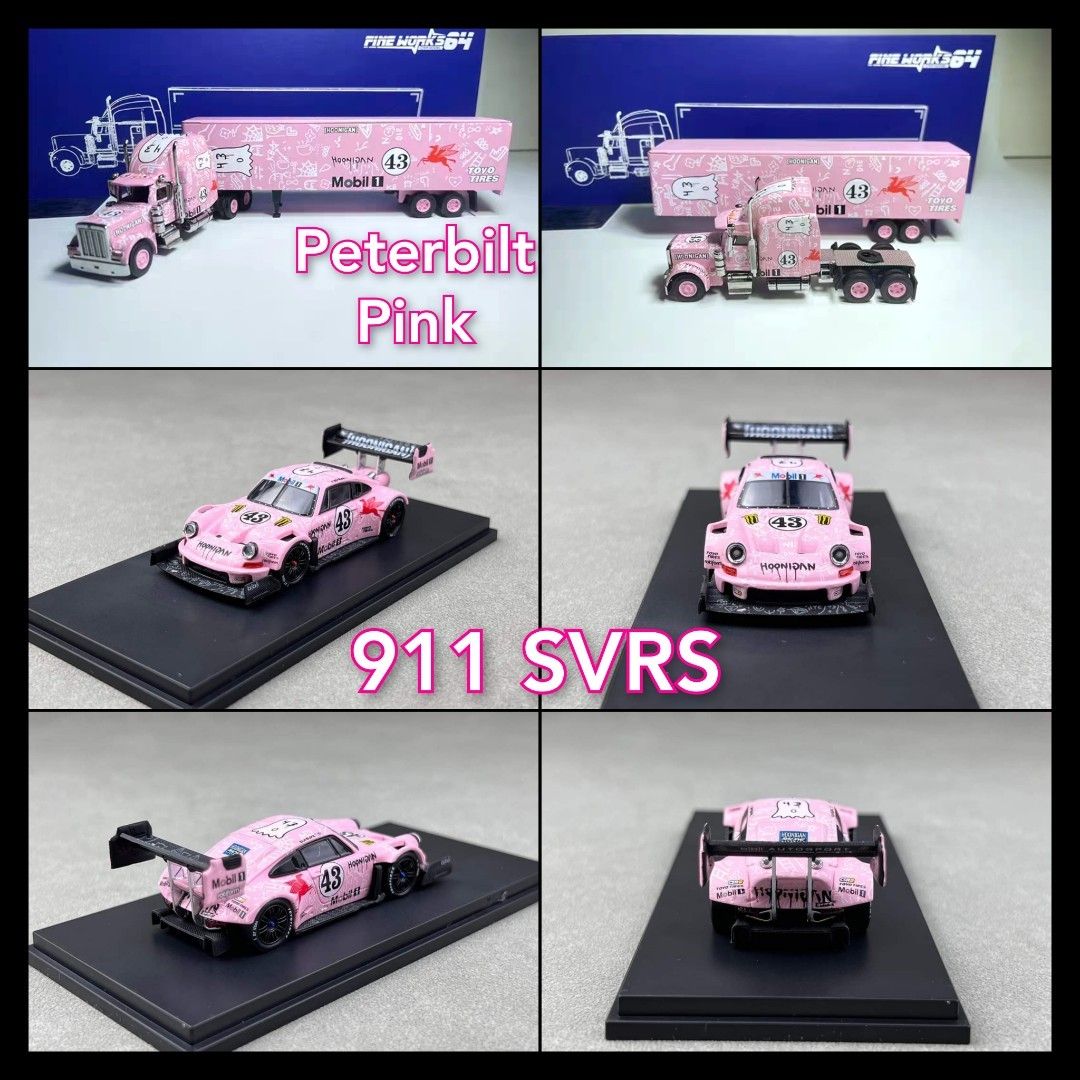 Preorders 1/64 TPC Fine Works Hoonigan Hoonipegasus 911 Pink Peterbilt ...