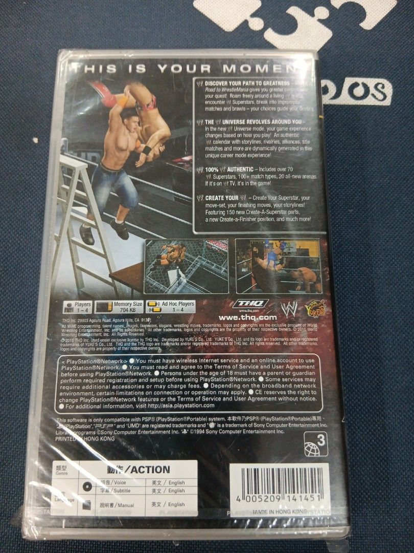 PSP WWE Smackdown vs Raw 2011, Video Gaming, Video Games, PlayStation ...