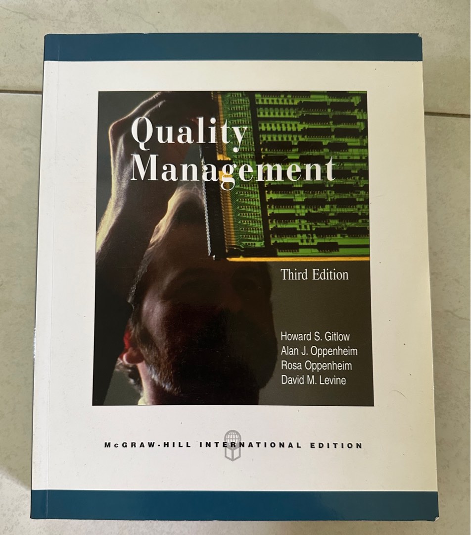 Quality Management Third Edition, Hobbies & Toys, Books & Magazines ...