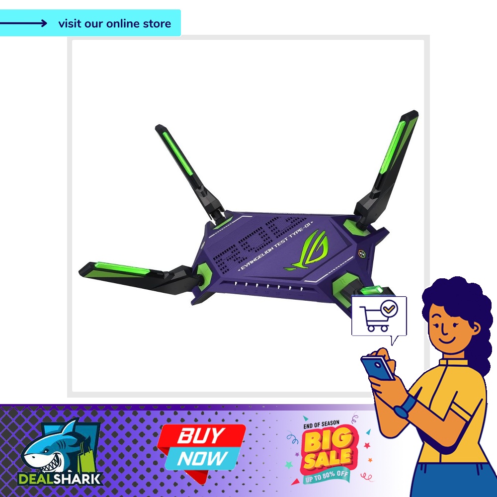 (ready stock) ASUS ROG Rapture GT-AX6000 EVA Edition Dual-Band WiFi 6 ...