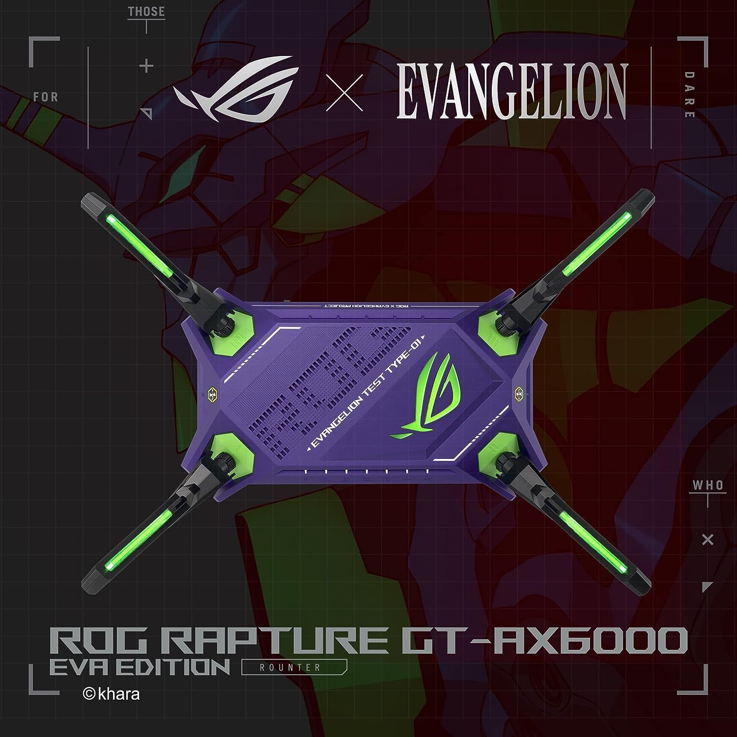 (ready stock) ASUS ROG Rapture GT-AX6000 EVA Edition Dual-Band WiFi 6 ...
