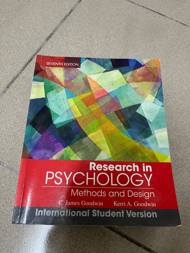 二手書｜研究方法 Research In Psychology: Methods and Design, 7/e ｜心理系用書｜原文書, 書籍、休閒與玩具, 書本及雜誌, 教科書、參考書在旋轉拍賣