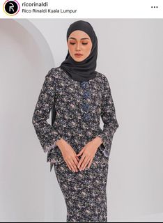 Mini Modern Kurung Rico Rinaldi, Women's Fashion, Muslimah Fashion ...