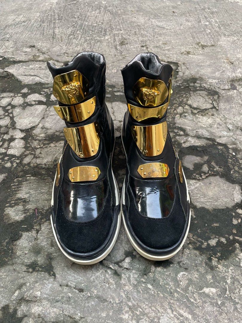 Sepatu luxury versace made in italy size 42, Fesyen Pria, Sepatu ...