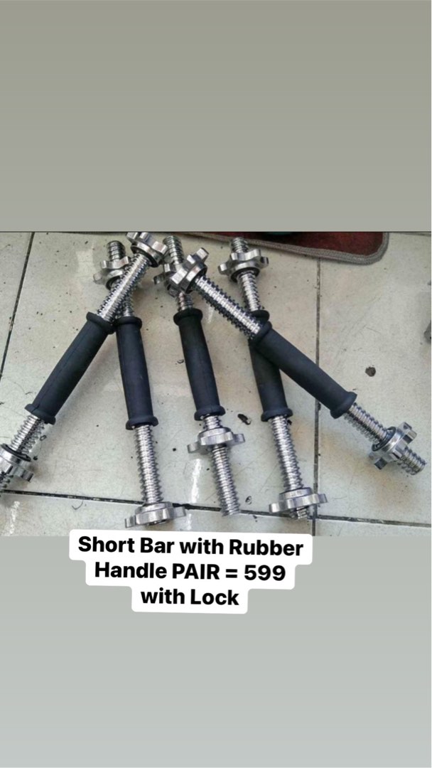 Short Bar Dumbbell Bar, Sports Equipment, Other Sports Equipment and ...