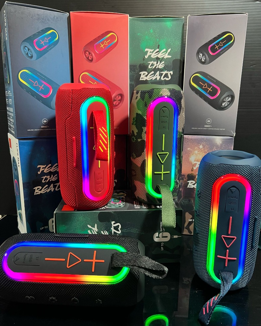 Speaker F6 MAX RGB Boombox Portable Wireless Bluetooth Speaker ...