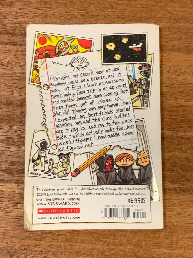 STAR WARS JEDI ACADEMY RETURN OF THE PADAWAN book by Jeffrey Brown ...