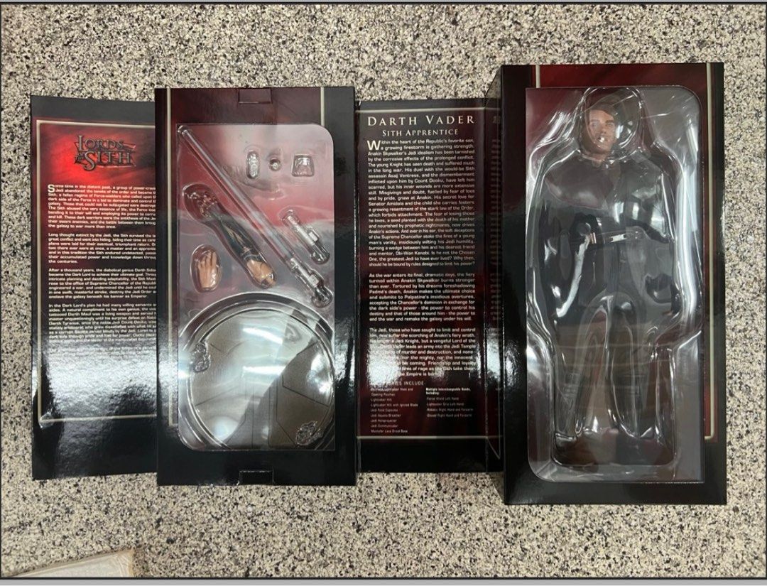 STAR WARS SIDESHOW- DARTH VADER SITH APPRENTICE 1:6 SCALE SIDESHOW ...