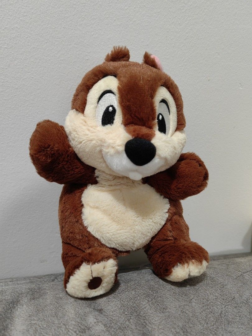 Tokyo Disney Resort Chipmunks Fluffy Hand Puppet Hairy Soft Toy ...
