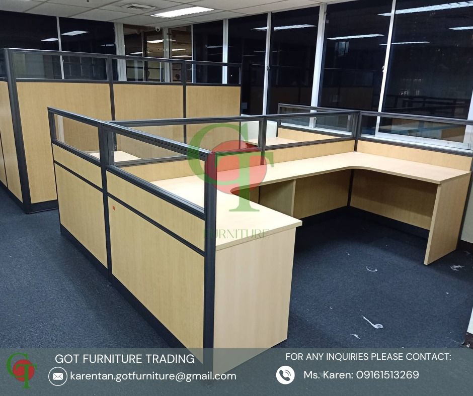 U-shaped workstation | Modular partition., Furniture & Home Living ...