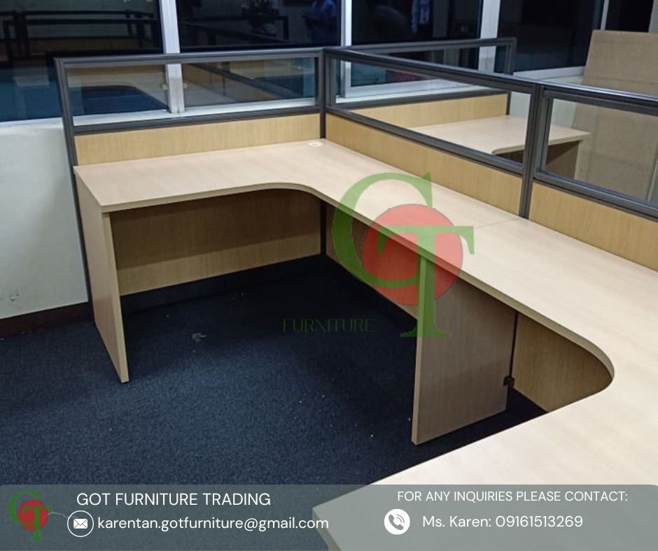 U-shaped workstation | Modular partition., Furniture & Home Living ...