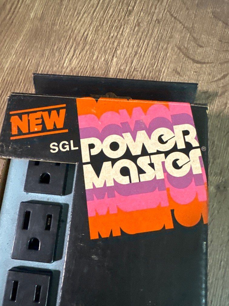 VINTAGE SGL WABER Power Master Multiple Outlet Strip Made in USA Heavy ...