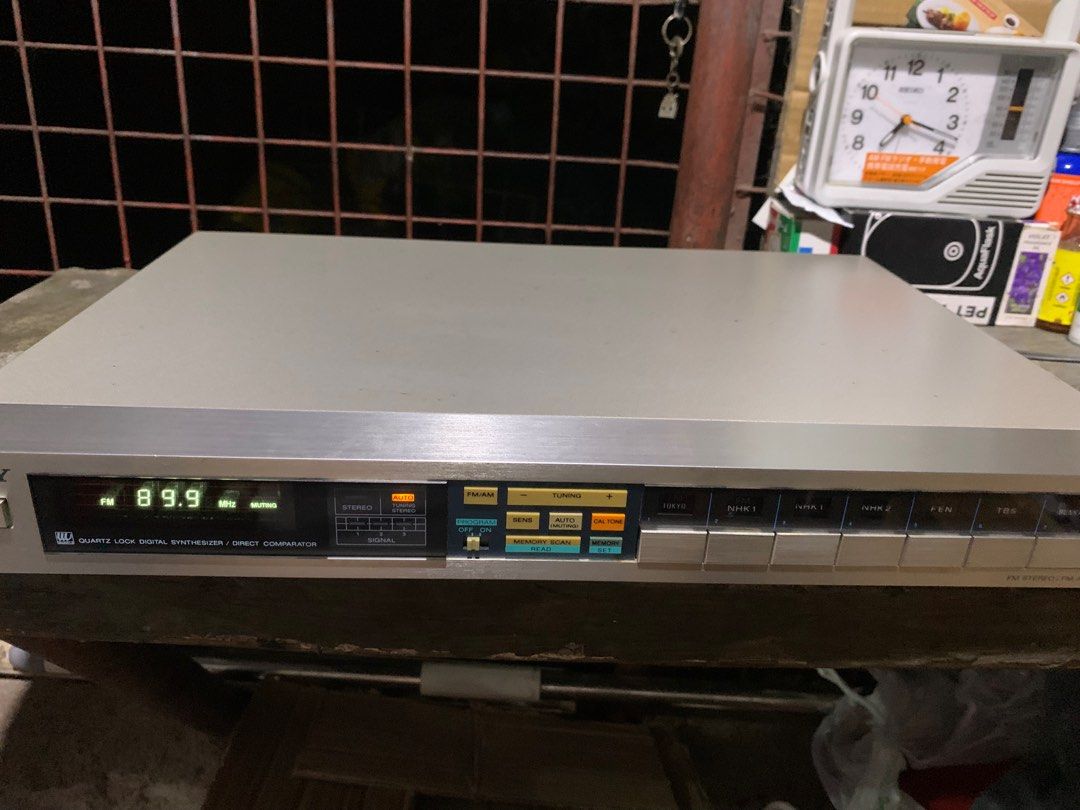VINTAGE SONY FM STEREO FM-AM TUNER ST-JX5 AC 110 VOLTS 50/60 HZ 12 ...
