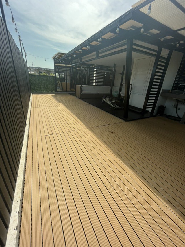 WPC Outdoor Decking Interlocking, DIY, Long Span 30x240cm Waterproof ...