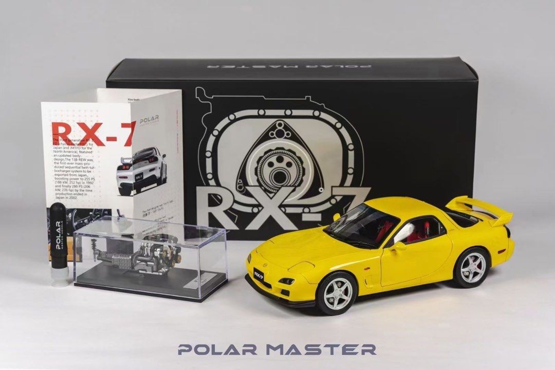 1/18 Polar Master Mazda RX7 (full opening diecast), Hobbies & Toys ...