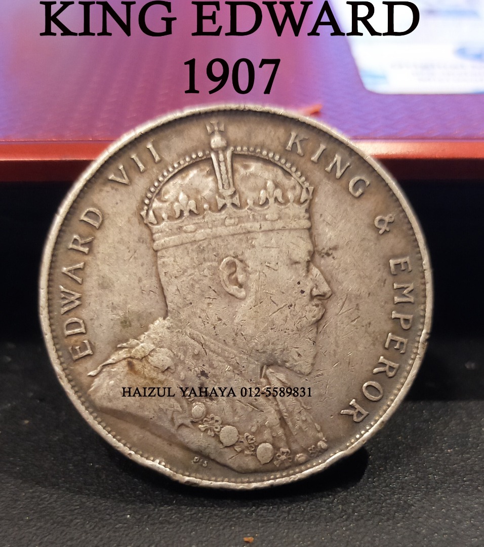 1 DOLLAR COIN KING EDWARD 1907, Hobbies & Toys, Collectibles ...
