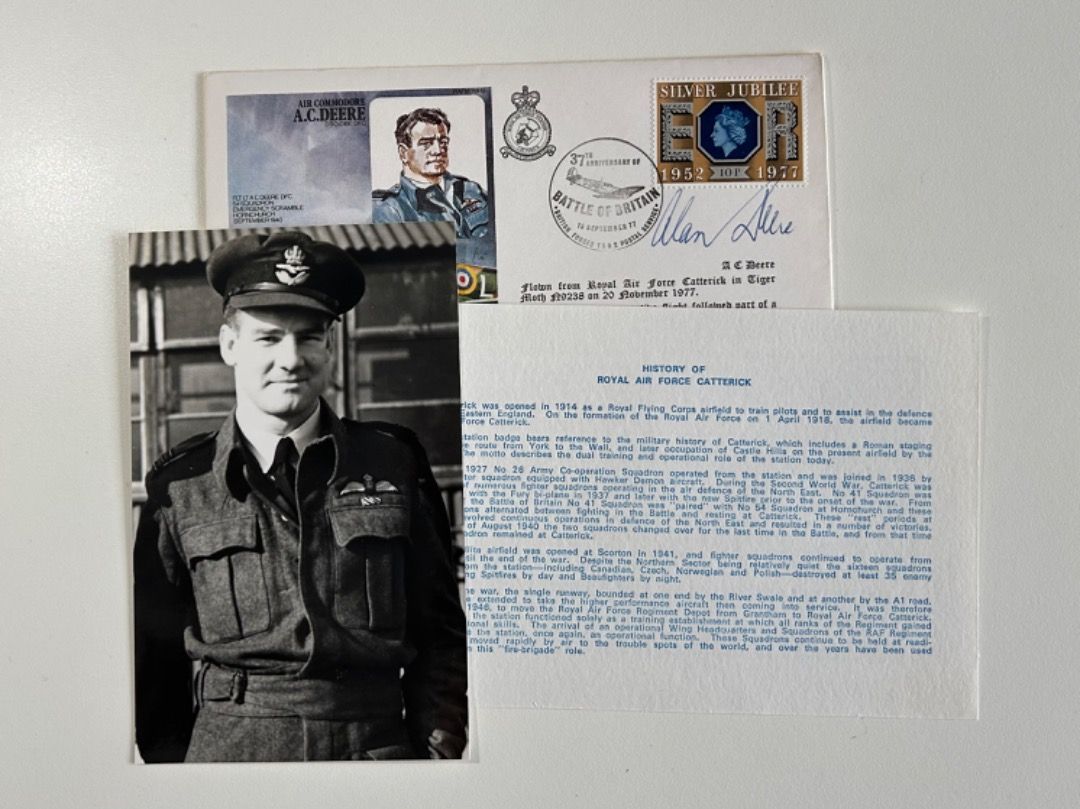 英國皇家空軍 軍郵 簽名記念 首日封 RAF AIR COMMODORE ALAN DEERE, 興趣及遊戲, 收藏品及紀念品, 郵票及印刷品 ...