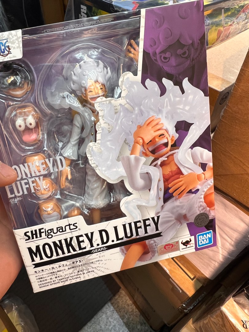 全新 One Piece 海賊王 SHF S.H.Figuarts shf MONKEY.D.LUFFY Gear 5 莫奇·D·路飛 五檔, 興趣及遊戲, 玩具 & 遊戲類 - Carousell