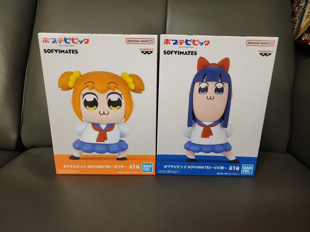 日版 Pop Team Epic Pop子 Pipi美Sofvimates ポプ子 ピピ美 Bandai Namco Banpresto 模型 ...