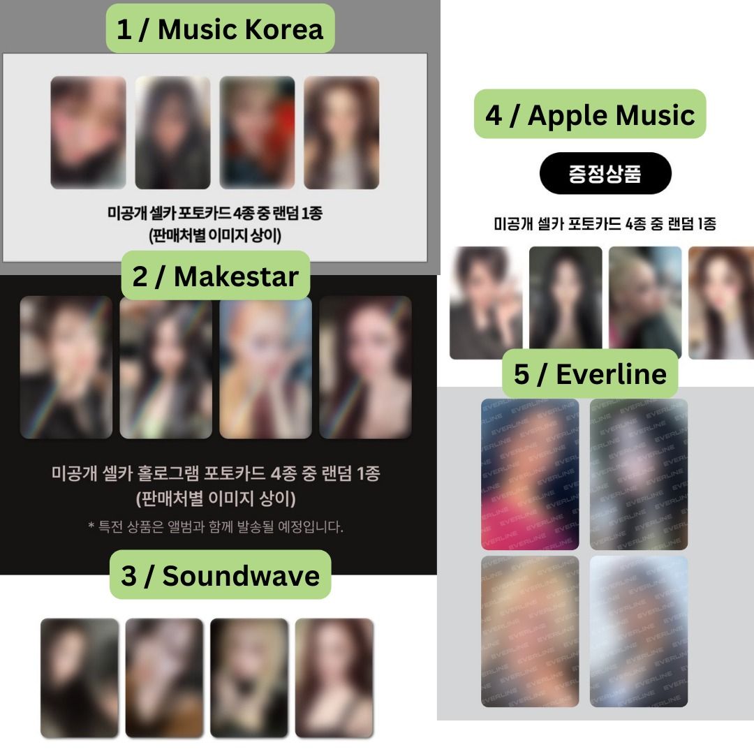 Pre-order 預訂｜韓星 K-pop 〗[ WITHMUU / K4 / Apple Music / Soundwave / Makestar / Everline / M2U POB ...