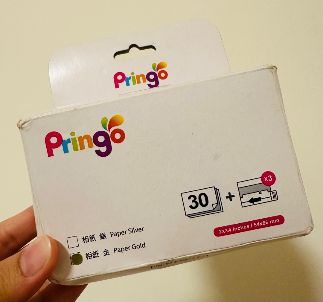 全新 Pringo p231 相片紙-金色 高雄可面交, 相機攝影, 攝影配件, 其他攝影配件在旋轉拍賣