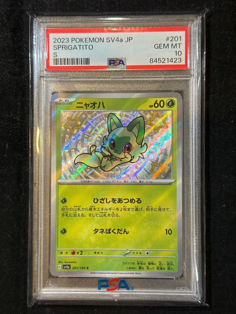 [ PSA 10] Gem Mt Sprigatito S 201/190 SV4a Shiny Treasure ex Japanese 2023, Hobbies & Toys, Toys ...