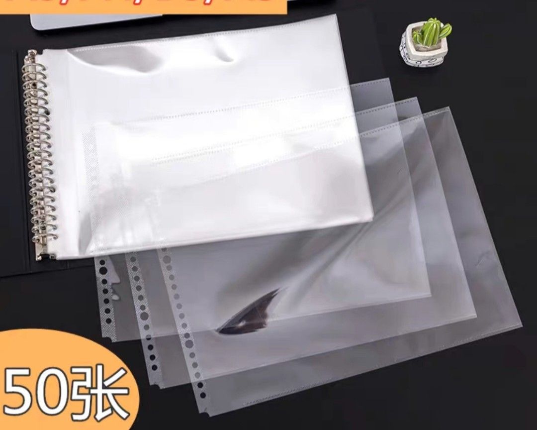 A3 clear plastic folder (50sheets), Hobbies & Toys, Stationery & Craft ...