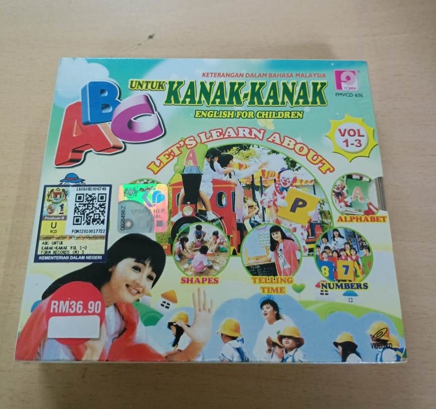 ABC Untuk Kanak-Kanak English For Children Vol.1-3 VCD Keterangan Dalam Bahasa Malaysia, Hobbies ...