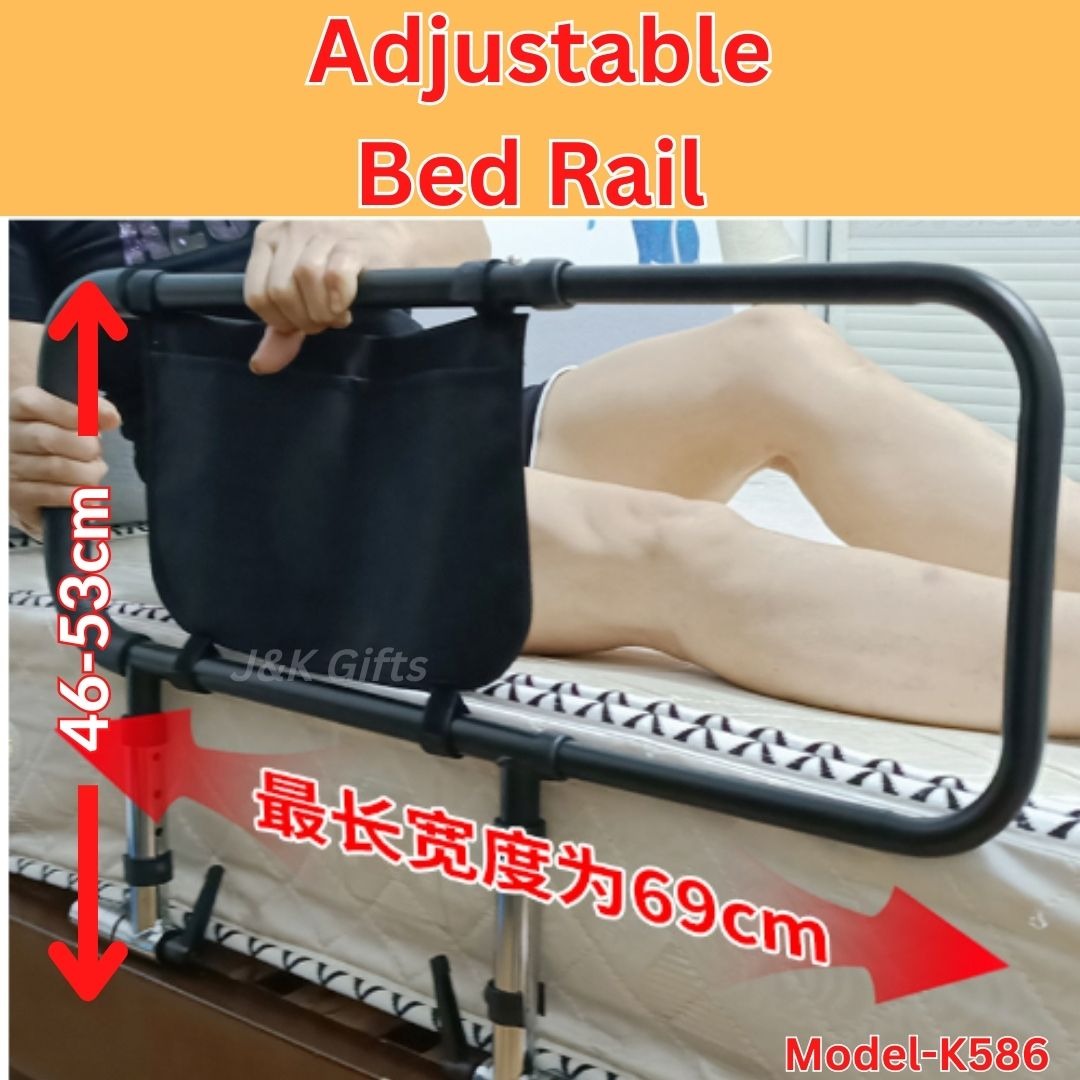 Adjustable Fall Prevention Safety Bed Guard Bed Rail for Elderly/Adults ...