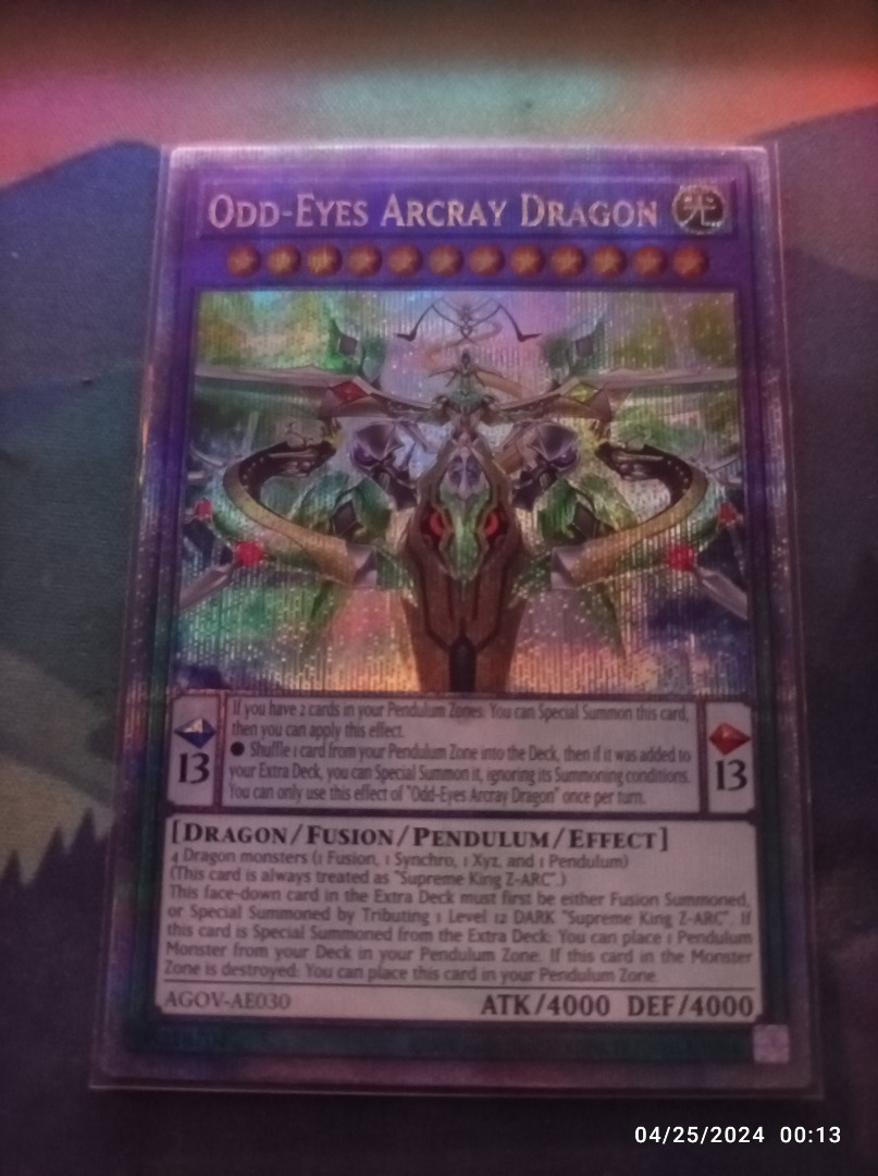 AGOV-AE030 Odd-Eyes Arcray Dragon (QCSR), Hobbies & Toys, Toys & Games ...