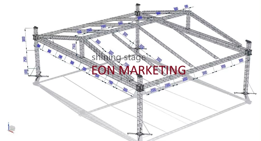 Aluminum trusses Square Bolt Spigot, Commercial & Industrial ...