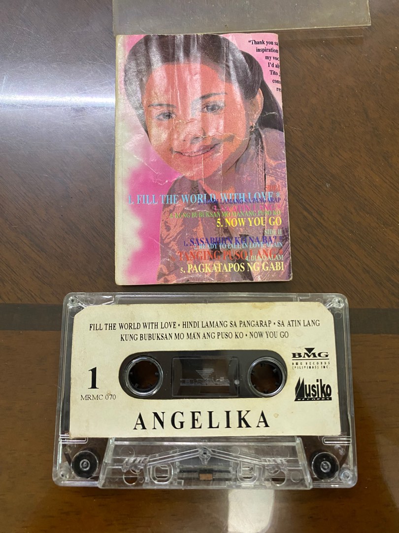 Angelika Dela Cruz Debut Album - OPM Original Music Cassette Tape ...