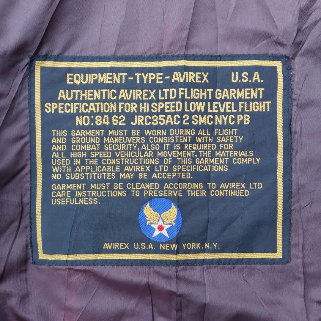 Avirex type A2 jaket kulit bomber flight jacket not schott vanson rbc harley davidson alpha ...