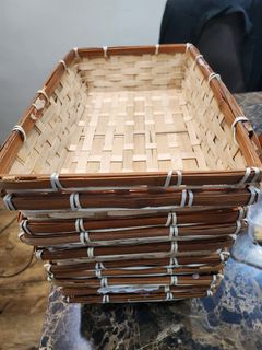 Bakul Rotan Hantaran Dengan Pemegang | Basket Bamboo | Raga Rotan Oval ...