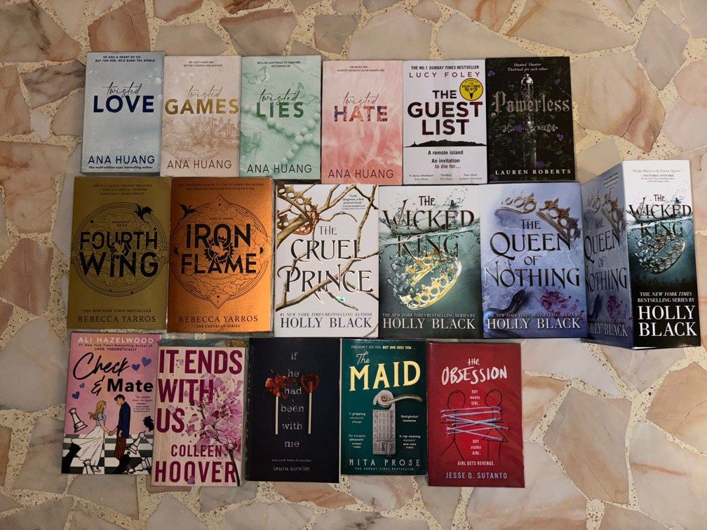 BookTok - Twisted Series, Fourth Wing, Powerless, Checknmate and more.., Hobbies & Toys, Books ...