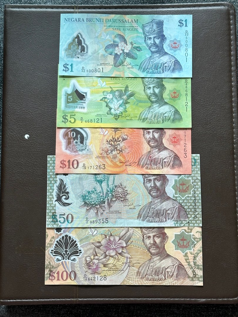 Brunei 1-100 set banknote, Hobbies & Toys, Memorabilia & Collectibles ...