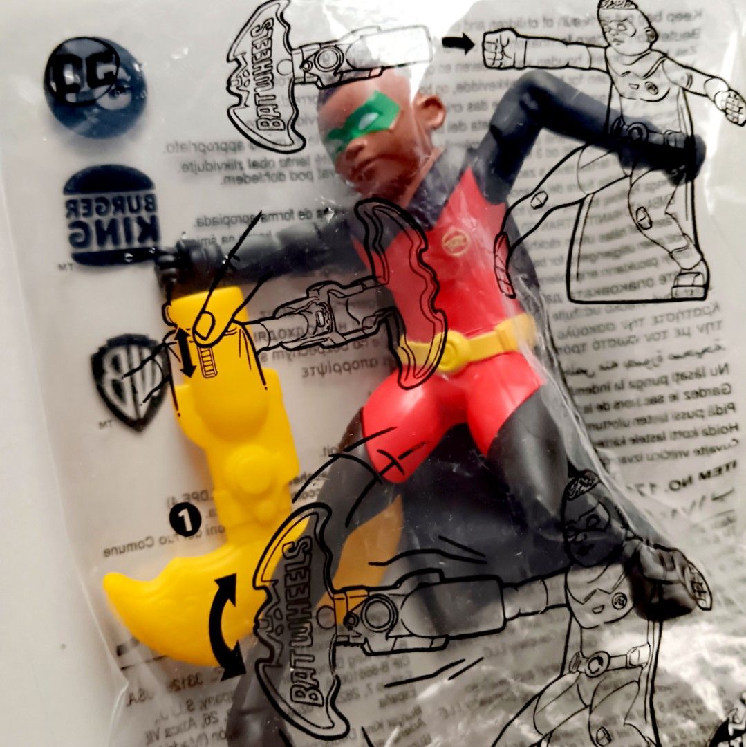 BURGER KING BATWHEELS Grappling Hook Robin Action Figure, Hobbies ...