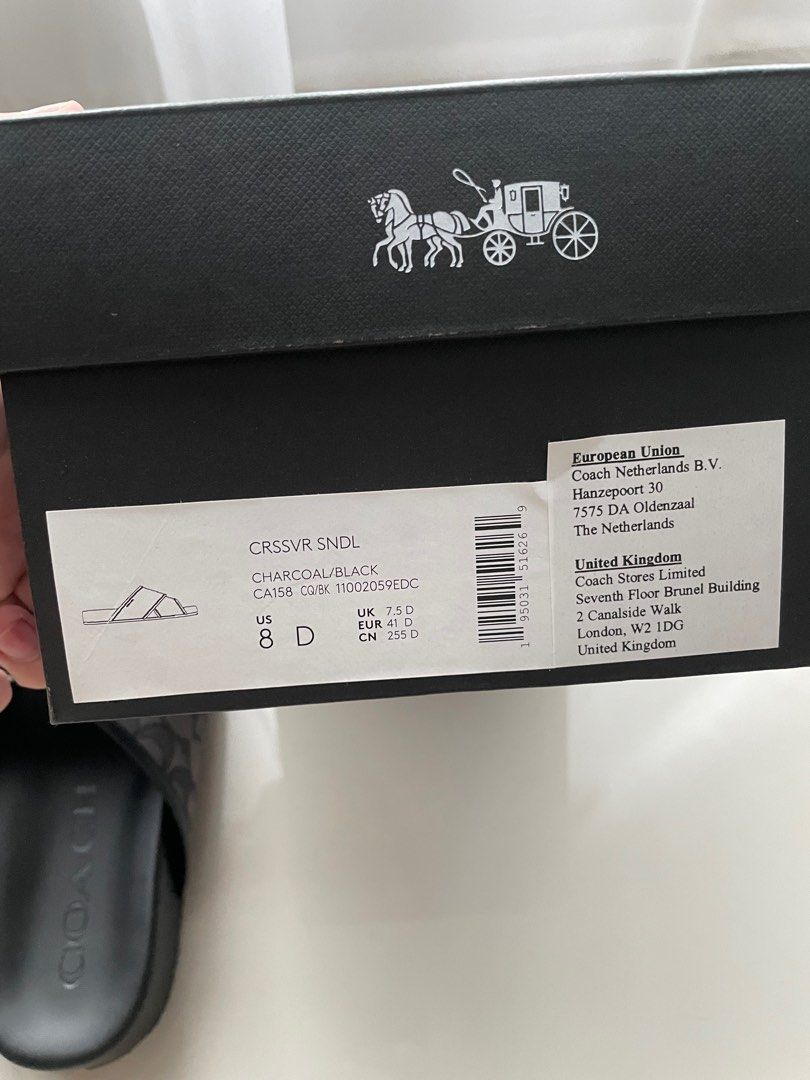 Coach Crossover Sandal, Men's Fashion, Footwear, Flipflops and Slides ...