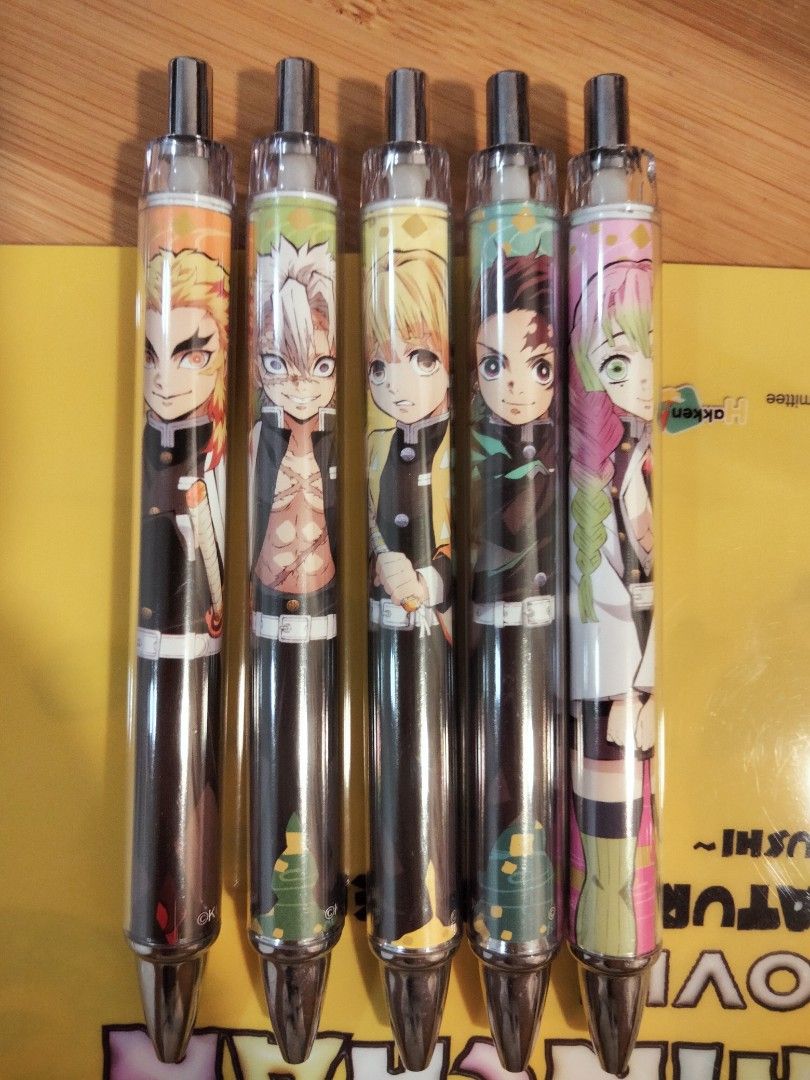 DEMON SLAYER BALL POINT PENS, Hobbies & Toys, Stationery & Craft ...