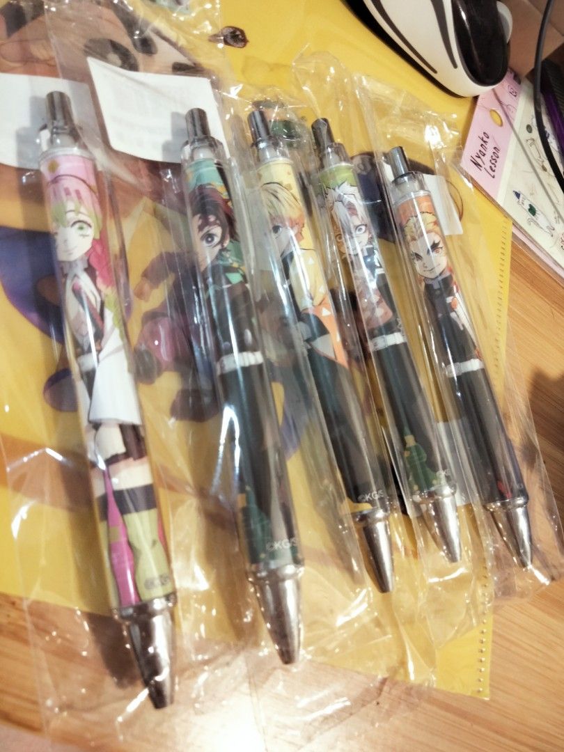 DEMON SLAYER BALL POINT PENS, Hobbies & Toys, Stationery & Craft ...