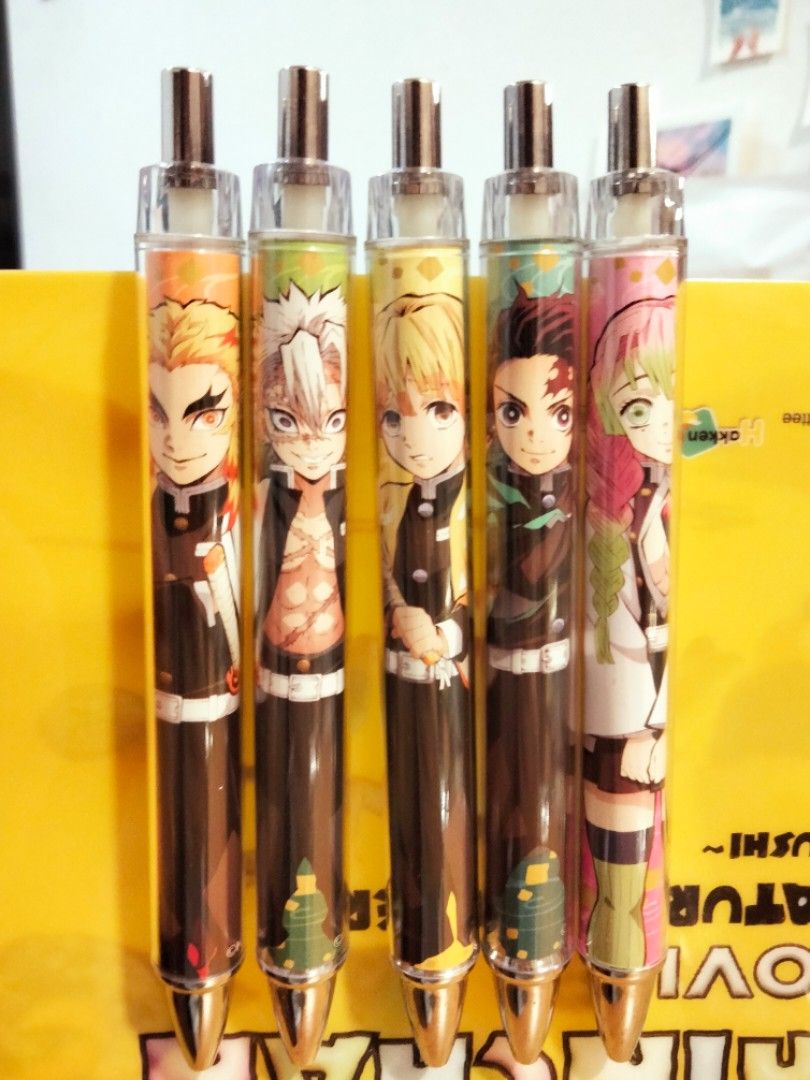 DEMON SLAYER BALL POINT PENS, Hobbies & Toys, Stationery & Craft ...