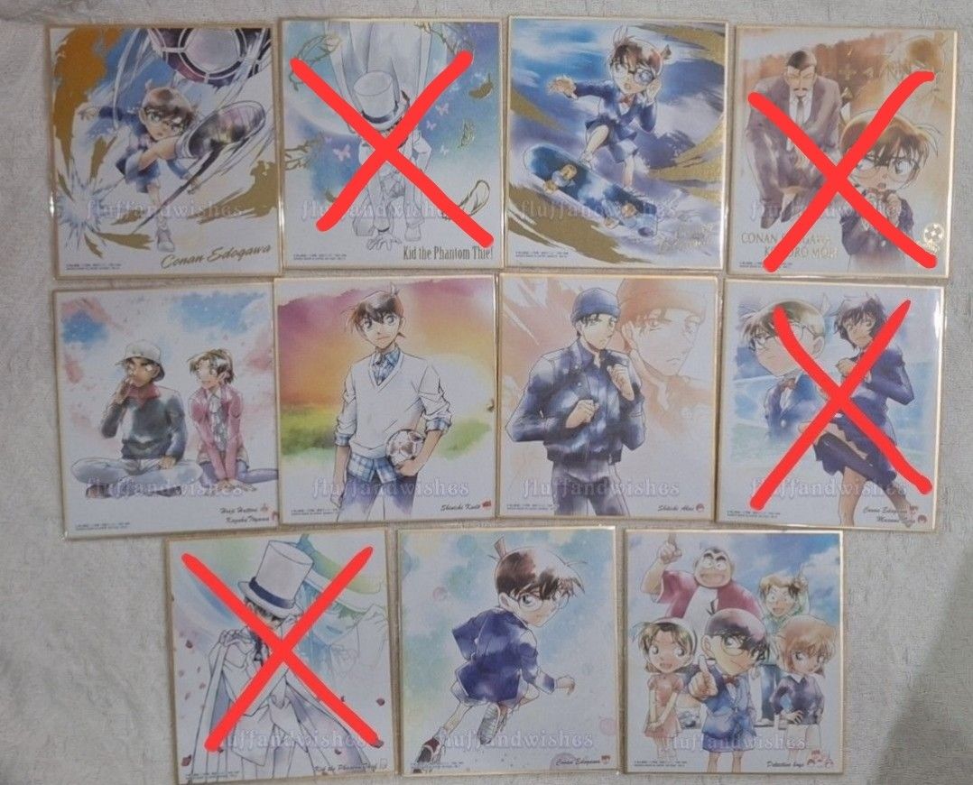 Detective Conan Art Shikishi, Hobbies & Toys, Toys & Games on Carousell