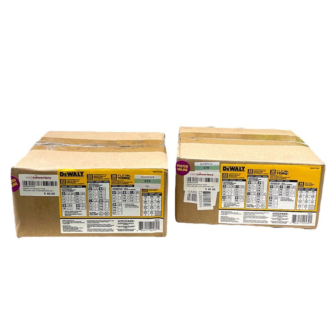 DEWALT DWA2FTS100 Screwdriving and Drilling Set, 100 Piece, Furniture ...
