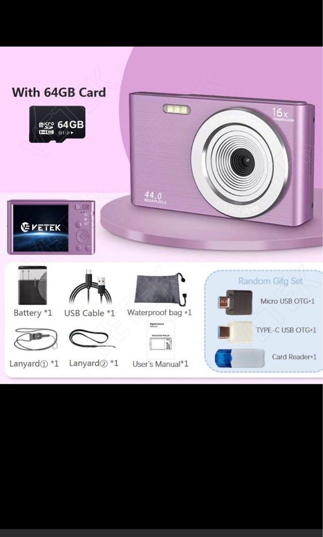 DIGITAL CAMERA VETEK 4K, Photography, Cameras on Carousell DIGITAL CAMERA VETEK 4K, Photography, Cameras on Carousell