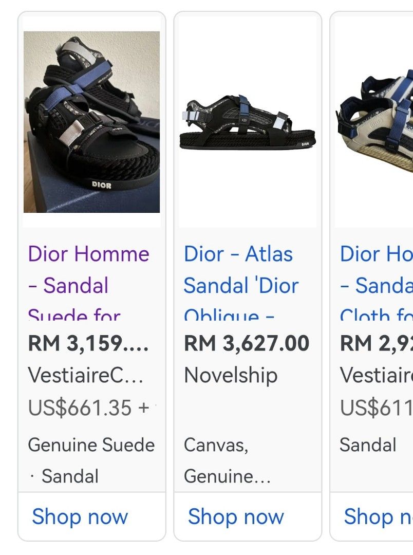 Dior homme Atlas uk8 ue42 27cm, Luxury, Accessories on Carousell