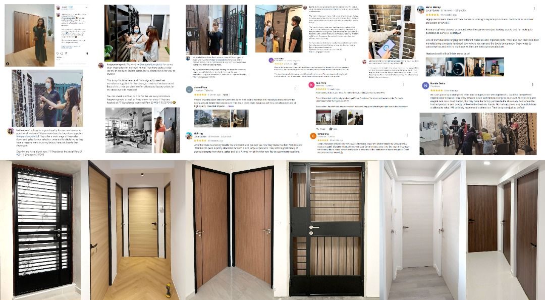 Direct door factory, HDB main door, Mild Steel Gate, Solid Laminate ...