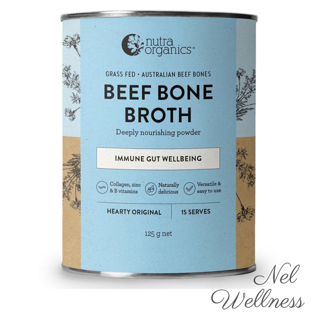 EXPIRY 2025 Nutra Organics Beef Bone Broth 125g (15 Servings) Hearty ...